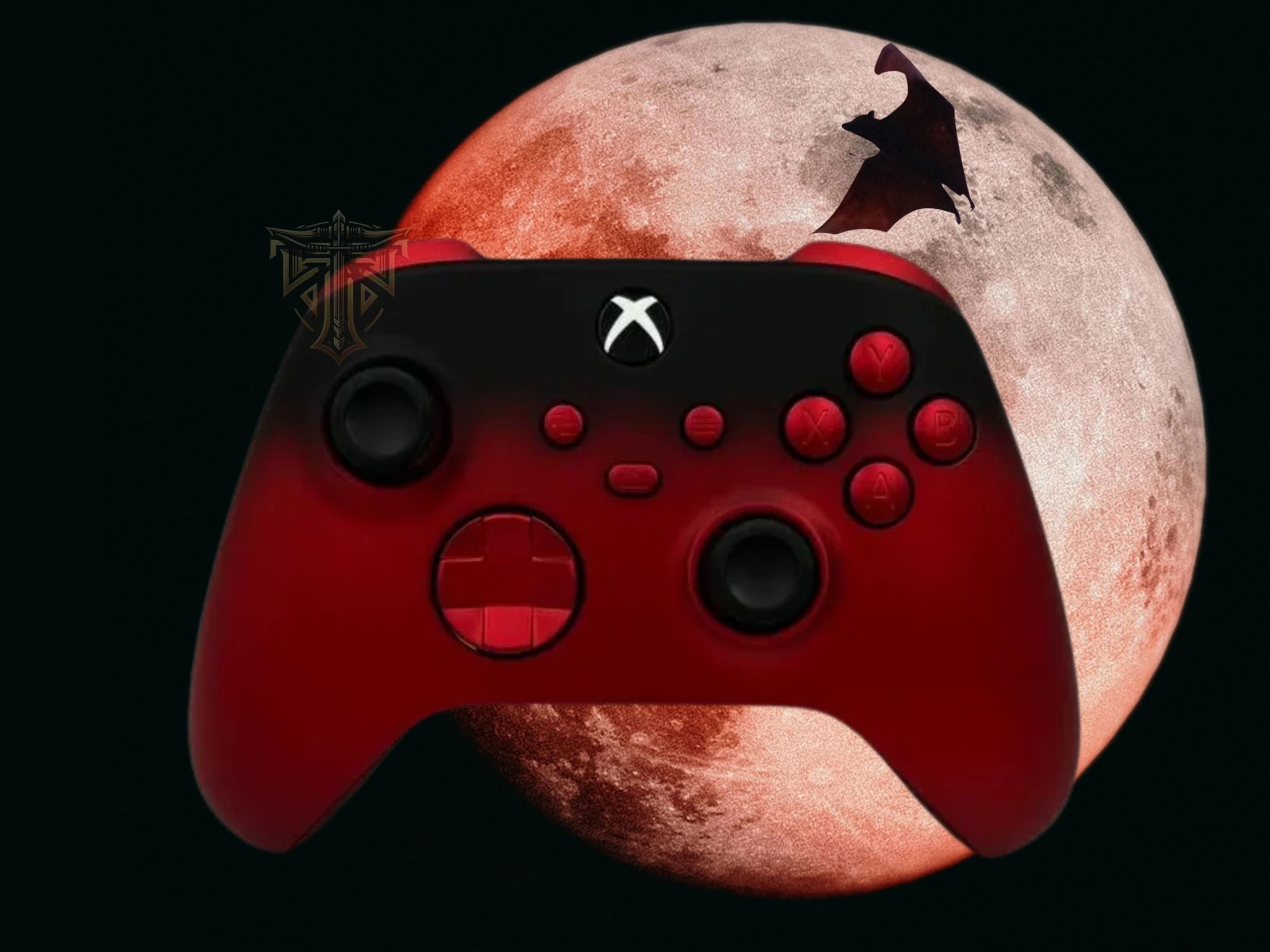 Custom Designed Faded Black and Blood-Red "Vamp" Xbox Series X/S and PC ...