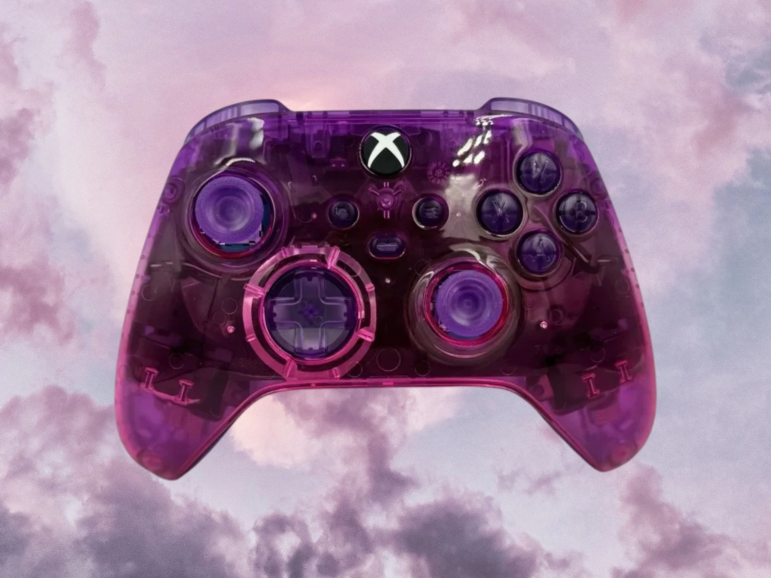 Custom Designed Gradient Translucent "Purple Rose" Xbox Series X/S ...